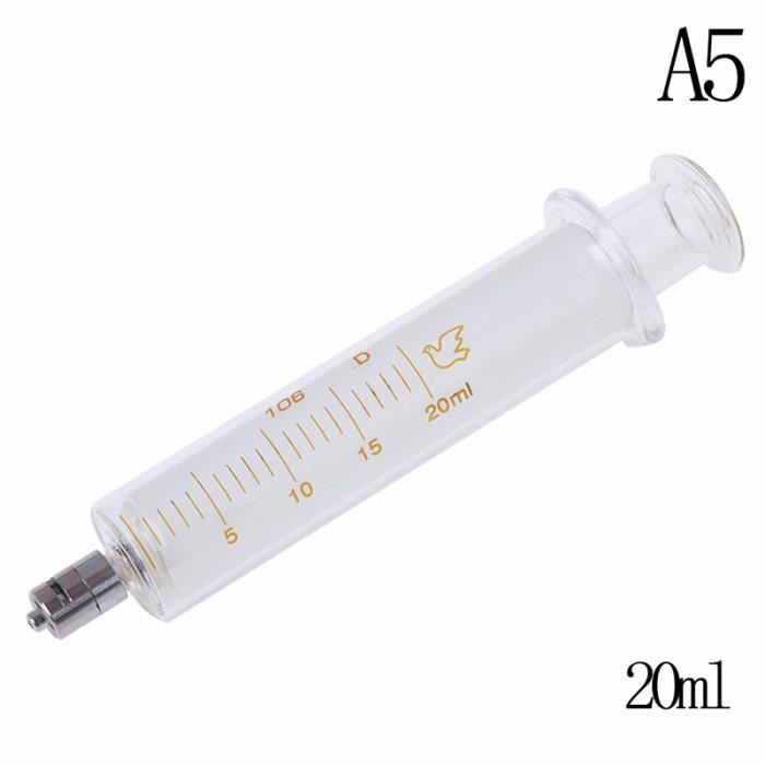 20 ml - Seringue en verre réutilisable Luer Lock - Cdiscount Bricolage