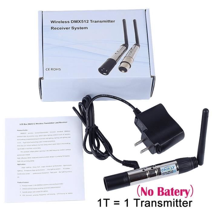 Transmitter - Émetteur-récepteur Dmx Sans Fil 2.4g Dmx512, Contrôleurs ...