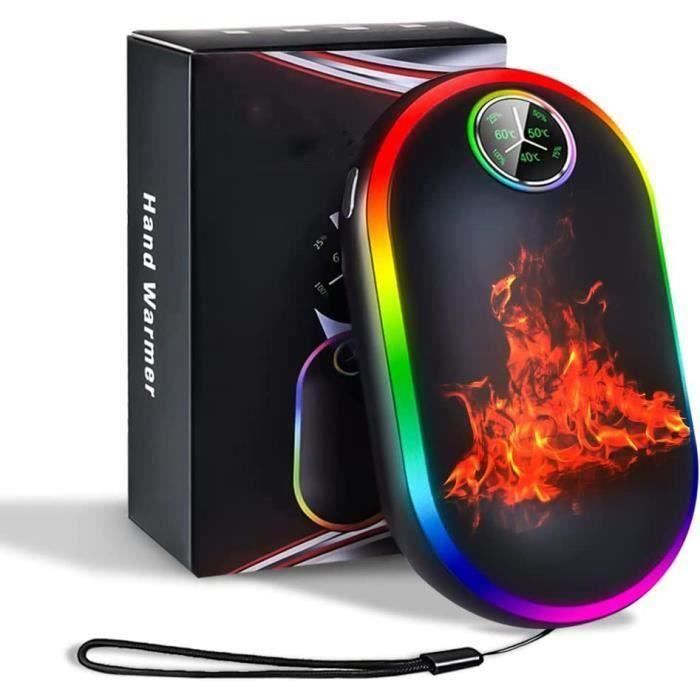 Huixin Chauffe-Mains Rechargeable 10000 mAh Banque dalimentation ...