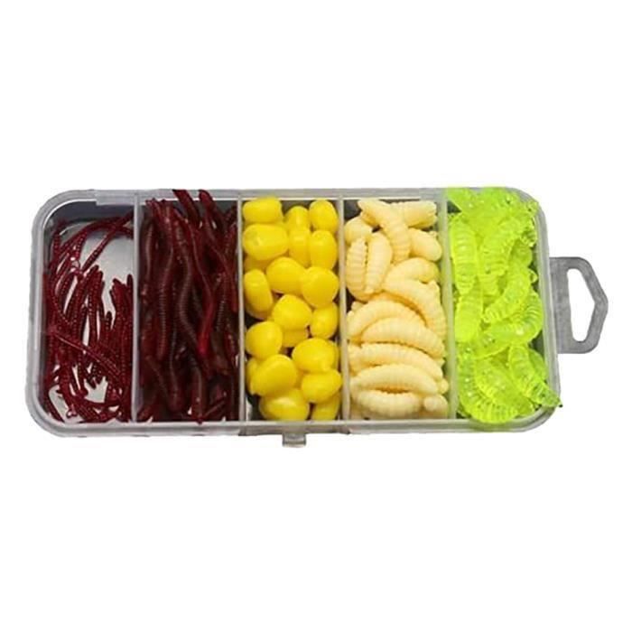 Ensemble D'Appâts Artificiels Appâts de PêChe en Eau Douce Vers en ...