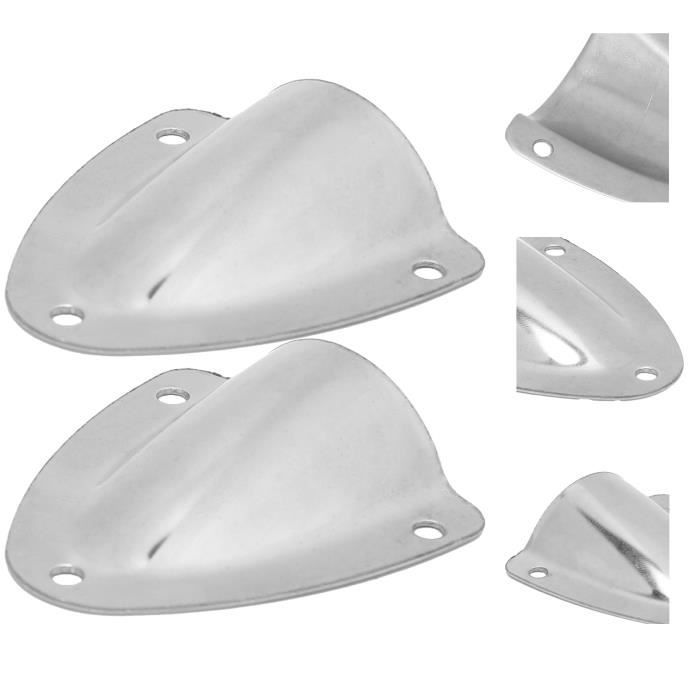 Dilwe 2pcs Clam Shell Vent Cable Pass Through Cover - Acier Inoxydable ...