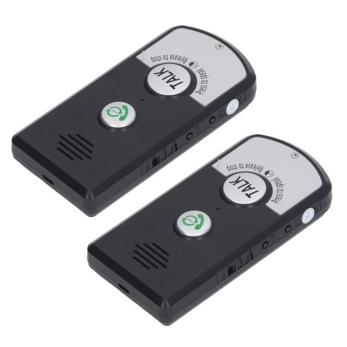 Duokon Interphone vocal bidirectionnel Interphone vocal à 2 voies Intercomunicador sans fil à ...