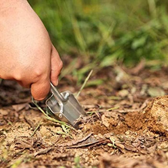 Duokon Pelle de jardin Mini pelle à main en acier inoxydable pelle ...