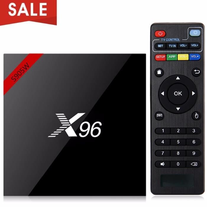 Android 7.1 TV Box Mini Box TV Amlogic S905W 2 + 16 G Bluetooth Soutien ...