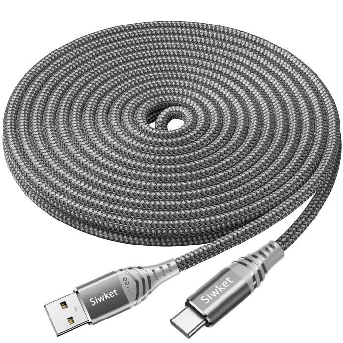 Câble Usb C 3M, Câble Usb C Charge Rapide Nylon Tressé Câble Type C 3A ... Câble Usb C 3M, Câble Usb C Charge Rapide Nylon Tressé Câble Type C 3A ...