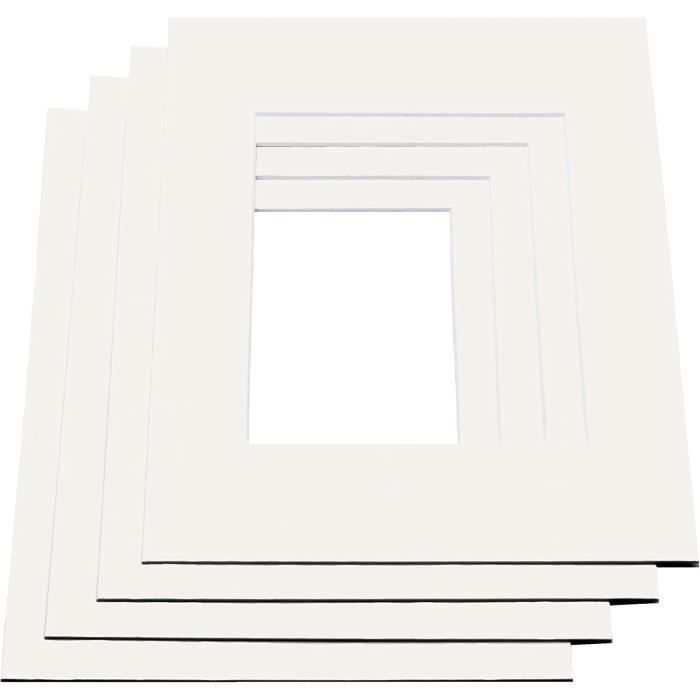 Lot De 2 Passe-Partout Crème (Dimensions Extérieures : 30 X 45 Cm ...