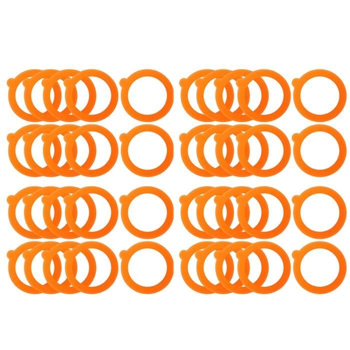 40 Pièces Joints en Silicone de Remplacement Joints de Bocal en ...