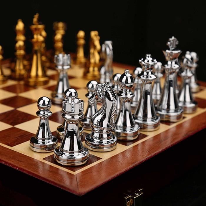 MZSX Jeu d'échecs Pliable, Metal Pur, Prime de Luxe, Jeux d'echec Chess ...