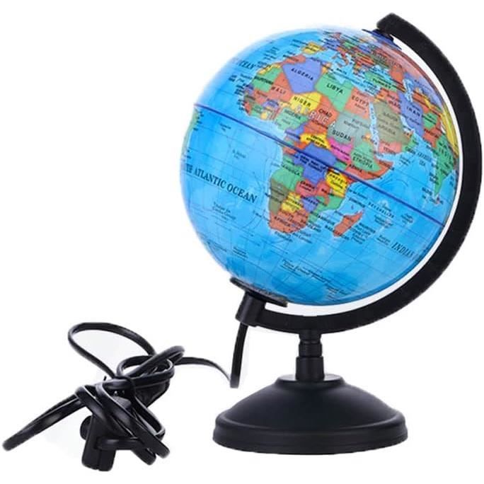 Globe Terrestre Décoratif Globe Terrestre Led Illuminé De 5.5 Pouces ...