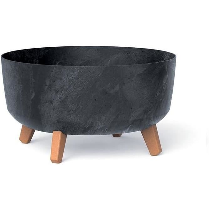 Cache-Pot Avec Pieds Cache-Pot - 20,7 X Ø 38 Cm - Pot De Fleurs Effet ...