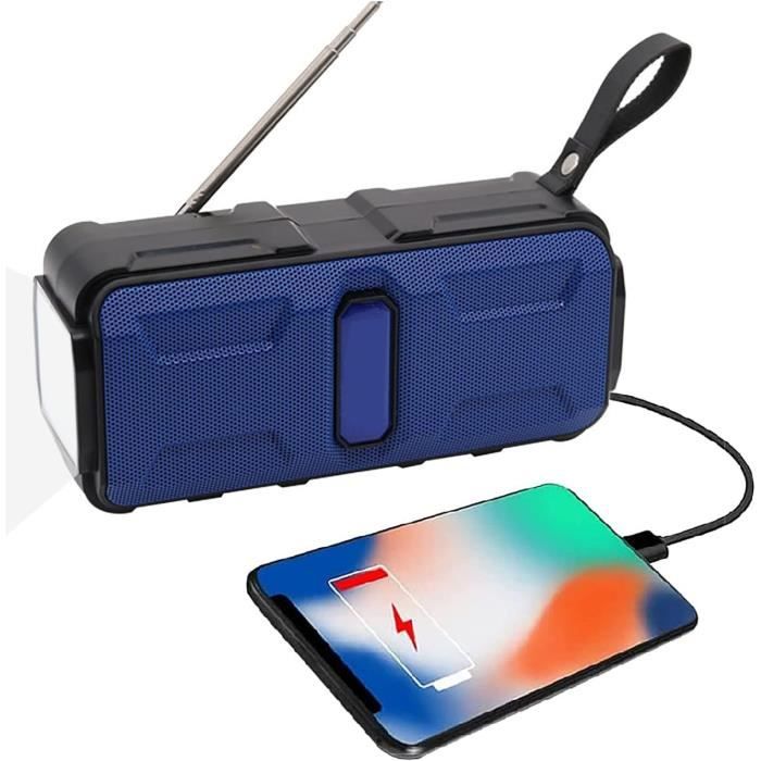 Radio Solaire, Portable Bluetooth Sos Alarme Radio D'Urgence Radio ...