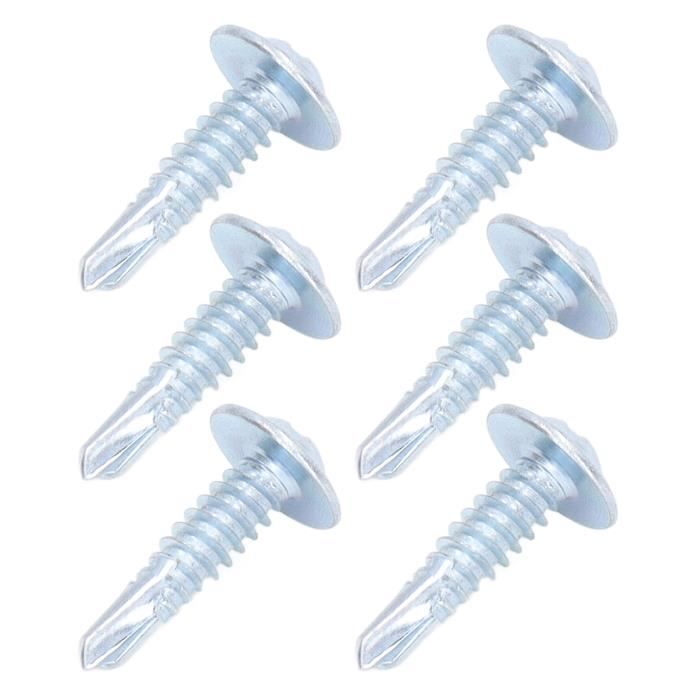 FHE Vis autoperceuses - 250 pcs vis auto-perceuses en acier au carbone ...