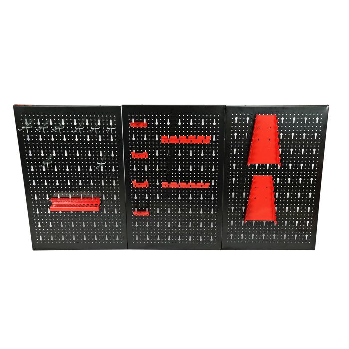 Wiltec Panneau porte-outils mural 1200 x 20 x 600 mm, 3x Paroie ...