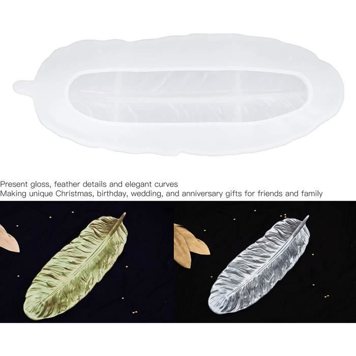 Moule en forme de plume, plaque de plateau en forme de plume moule ...