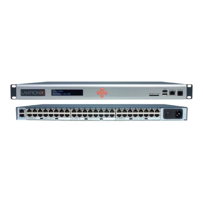 Lantronix SLC 8000 Serveur de consoles 48 ports GigE, RS-232 1U rack ...