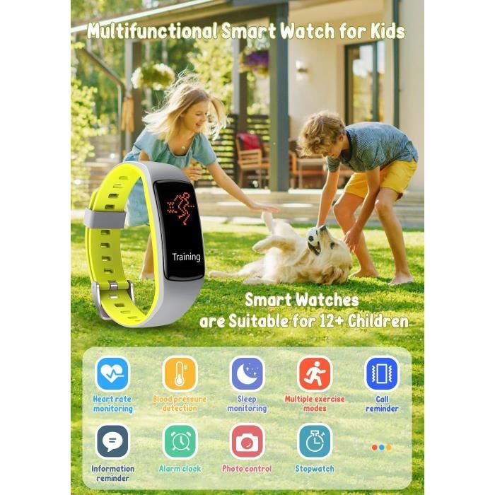 Montre Connectée Enfant Sport Smartwatch: 0.96"Connecté Bracelet Fille Garcon Fitness Tracker ...