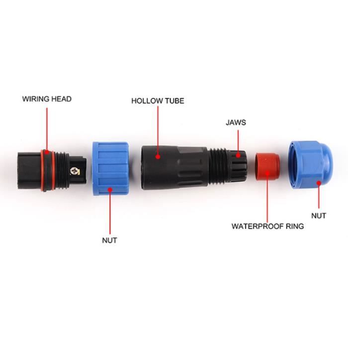 Sonew connecteur de prise aviation Connecteur étanche 2 broches IP68 ...