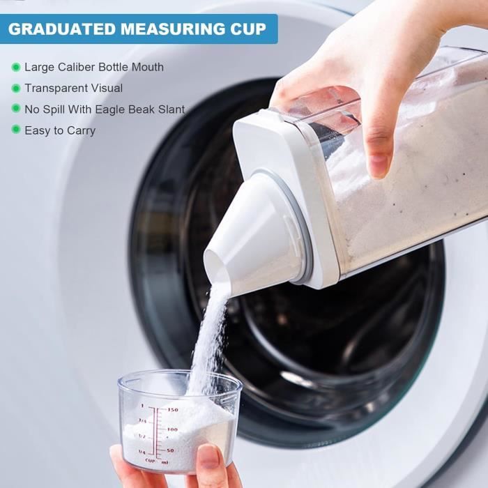 TINGTING Lot de 2 boîtes de rangement de lessive - 1100 ml ...