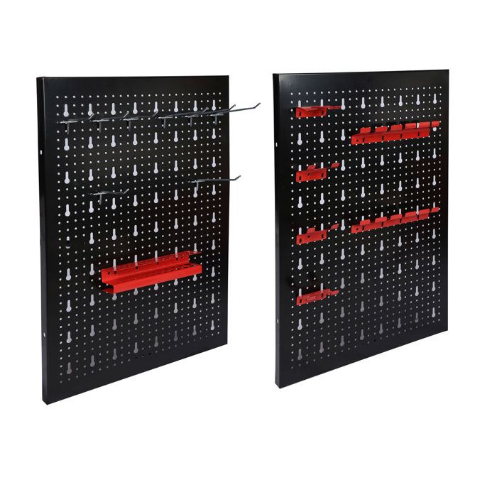 Wiltec Panneau porte-outils mural 1200 x 20 x 600 mm, 3x Paroie ...