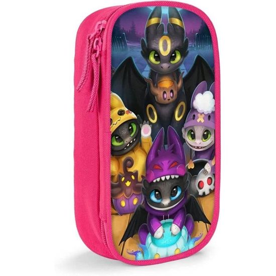 Trousse à crayons How Train Fu Ry Dragon - Noir - Cuir - 5x105x21cm ...