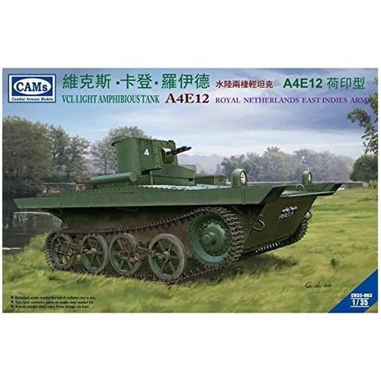 Riich Models 135 VCL Light Amphibious Tank A4E12 Knil Version Model Kit ...