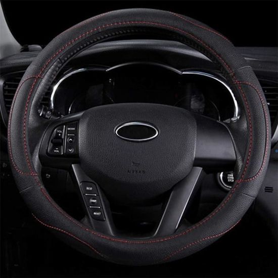 Couvre Volant Microfibre Cuir Diamètre 37-38 Cm,Couvre Volant Voiture Universelle Antidérapant ...