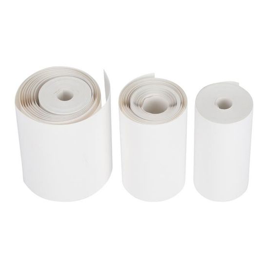 HURRISE Papier d'impression thermique 57x30mm 3 Rouleaux Papier de Reçu ...