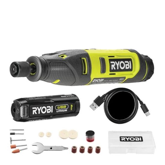 Mini-outil multifonction 4V - RYOBI - RRT4-120GA15 - 5 000-25 000 tr ...