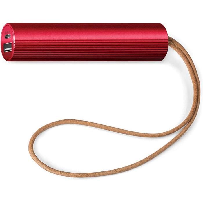 Fine Tube Power Bank 2 Batterie Externe Rouge de 3000 mAh LL130R [W414 ...