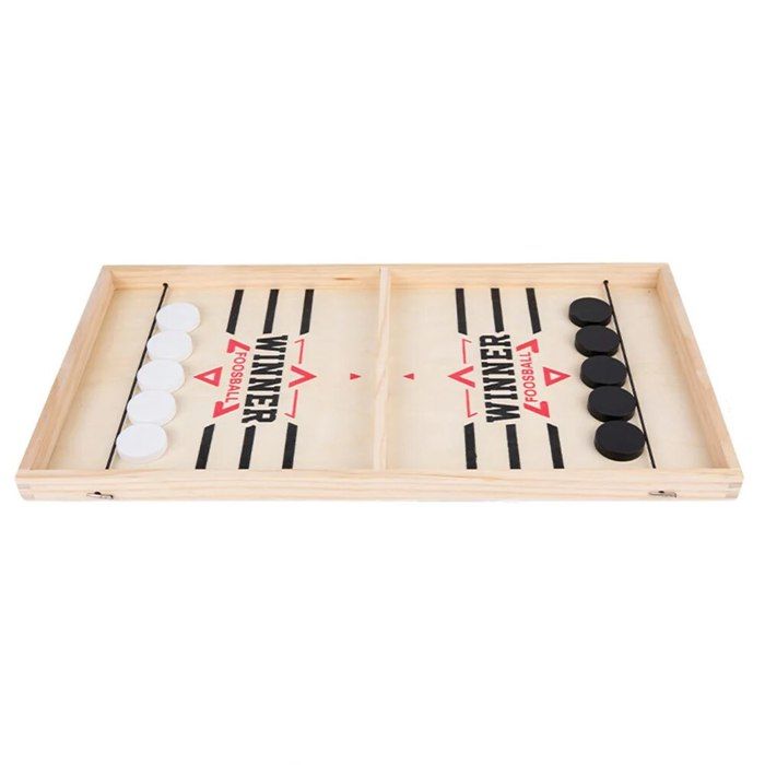 Jeu de société Sling Puck,football de table,jouet de sport en bois,test ...