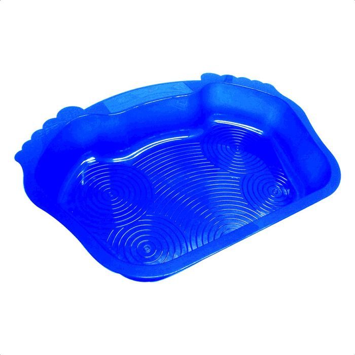 Bac pédiluve - 40 x 40 x 10 cm - Couleur bleue - Forme carrée ...