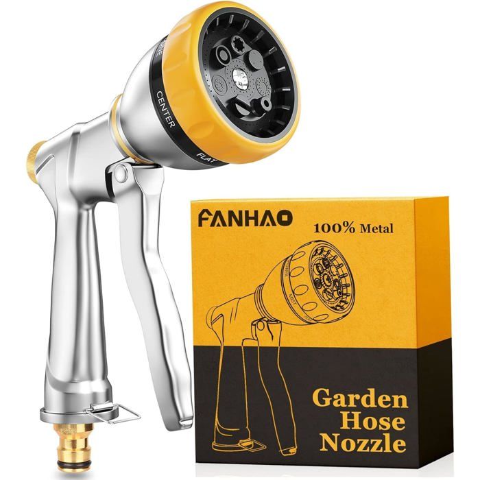 FANHAO Garden Spray Gun Metal Heavy Duty 7 Spray Spray for Watering ...