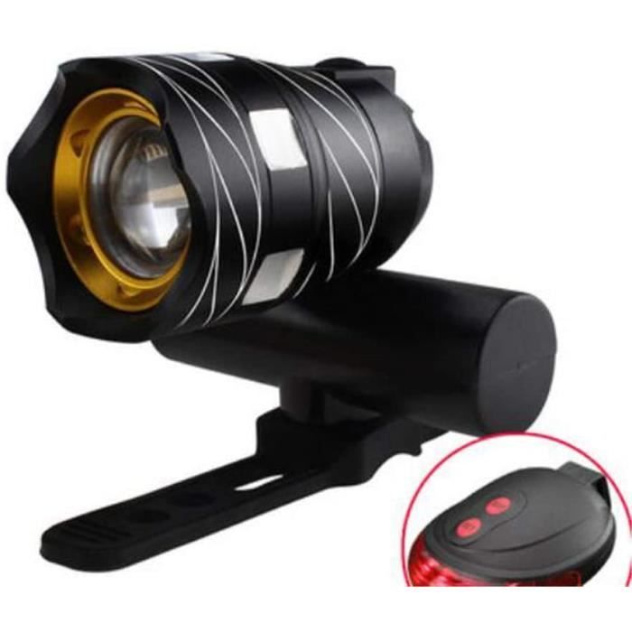 Lampe VTT Phare Velo Eclairage Velo Lampe Vélo Lumières Vélo LED Sets D ...