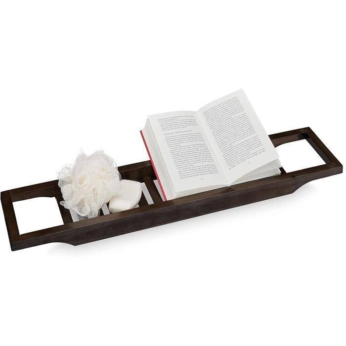 Pont de Baignoire Bambou, 70cm de Large, Tablette de Salle de Bain à ...
