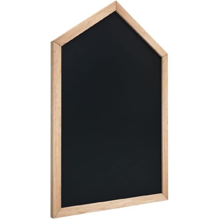 Tableau À Craie Noir Magnétique En Forme De Maison Avec Cadre En Bois ...