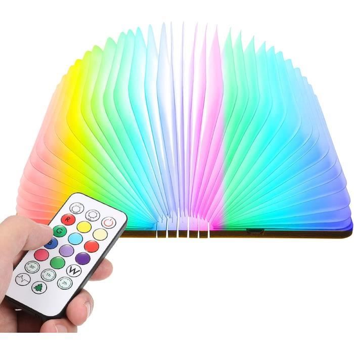 Lampe Led Lampe Pliante En Bois Avec Télécommande Usb Rechargeable,12 ...