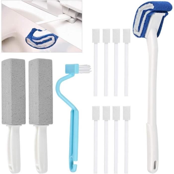 Brosse Wc Silicone Plate- Brosse Toilette Et Supports, Anti-Goutte, Antibactérienne, Balayette ...