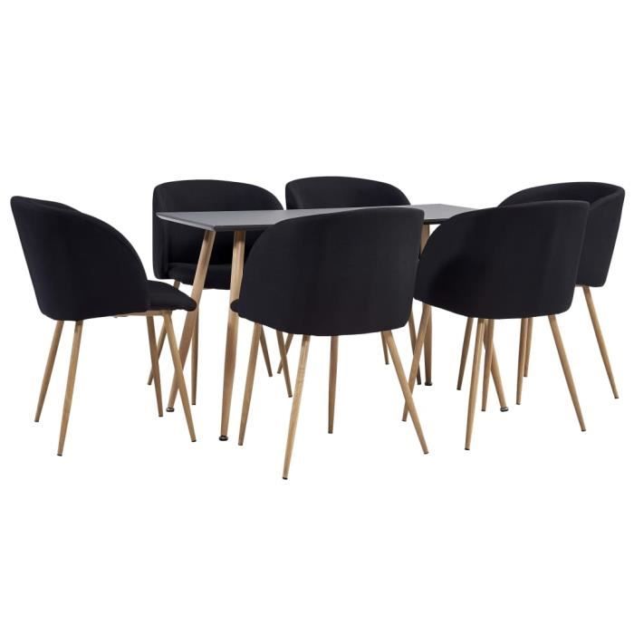 Set de Table à Manger Table et Chaise Ensemble de salle à manger 7 pcs ...