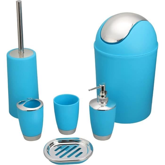 Ensemble d'accessoires de Salle de Bain 6 pièces, Bouteilles de Lotion ...