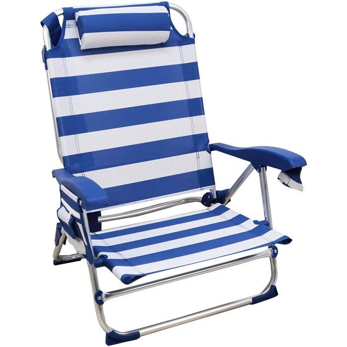 Arcoiris Chaise De Plage, Chaise Pliante pour Plage, Jardin, Camping (1 ...