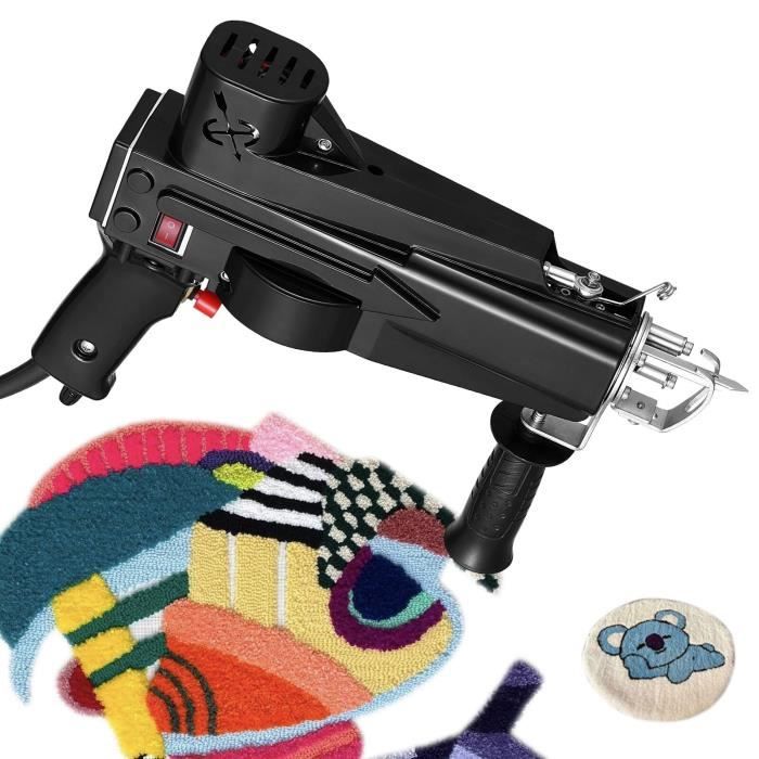 Tufting Gun 2 en 1 Cut and Loop Pile Pistolet Tufting 7-21mm Pistolet à ...