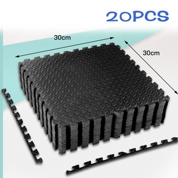 Lot de 20 Tapis de Protection de Sol - Mousse EVA - 30x30 cm - 1cm d ...