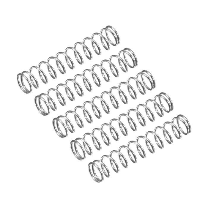 Compression Ressort, 5Pcs 304 Inox Acier, 5Mm Od, 0.5Mm Fil Taille ...