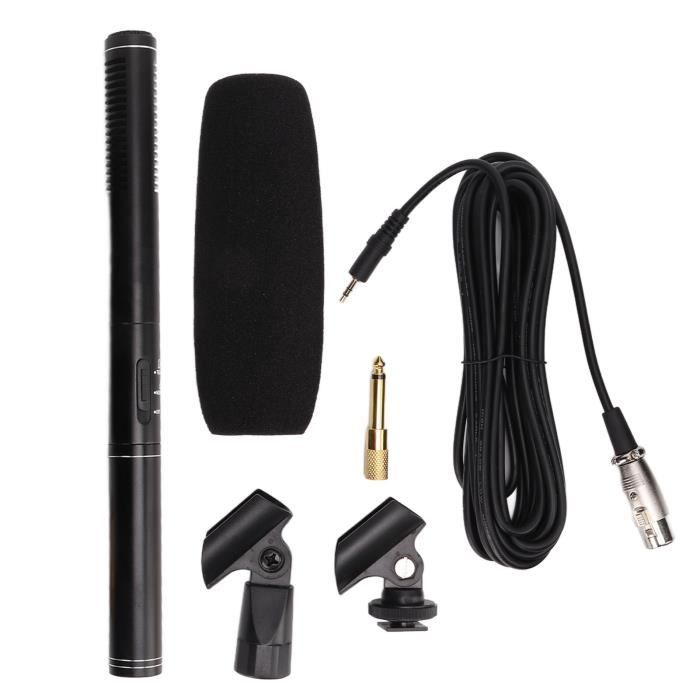 EBTOOLS micro d'entrevue Interview Microphone Caméra Condensateur Mic ...