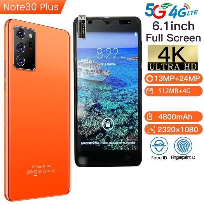 Smartphone double carte haute définition - Orange - Note30 Plus 6,1 ...
