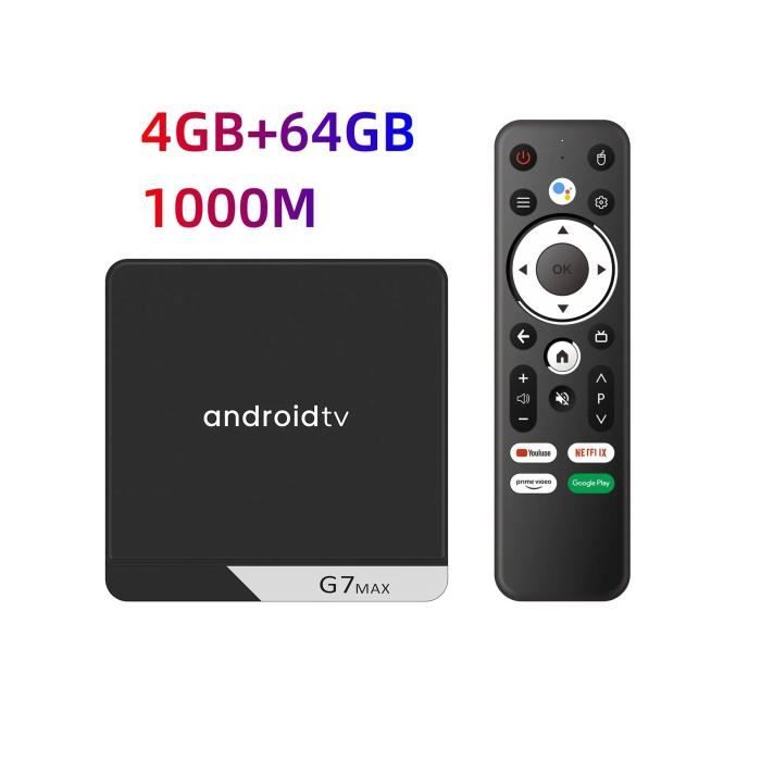 Box multimedia,Boîtier Smart TV G7 MAX 8K Android 11 RL,Amlogic S905tage,4 Go-64 Go,1000M LAN ...