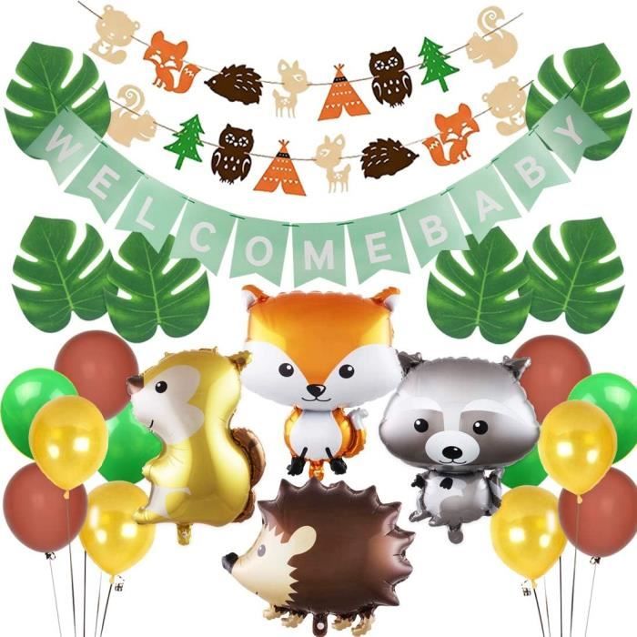 Woodland Baby Shower Décorations Animaux De La Forêt Baby Shower Sexe ...