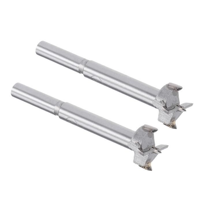 2Pcs Forstner Foret Forage-[19Mm] Tungstène Carbure Tarière Ouvreur ...