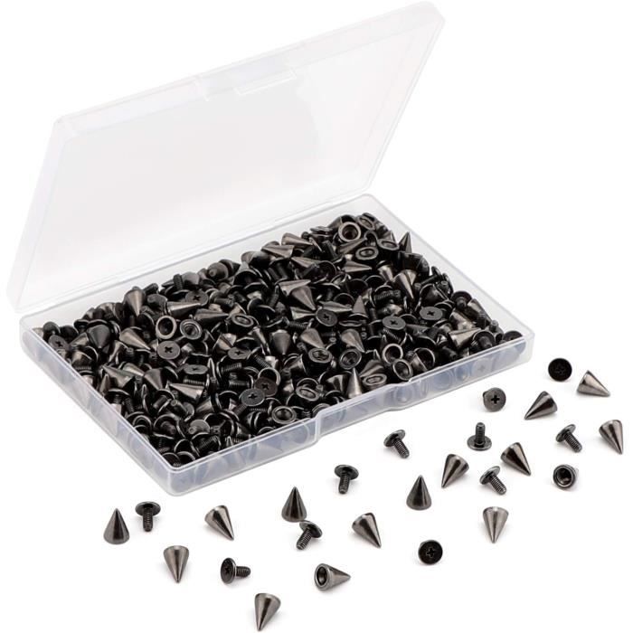 200 Ensembles-Paires 7x9.5mm Bullet Cône Pointes et Goujons en Métal ...