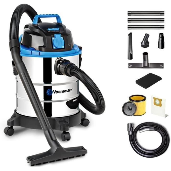 Vacmaster VQ1220SC 1250W 20L Aspirateur Eau et Poussière,Fonction ...
